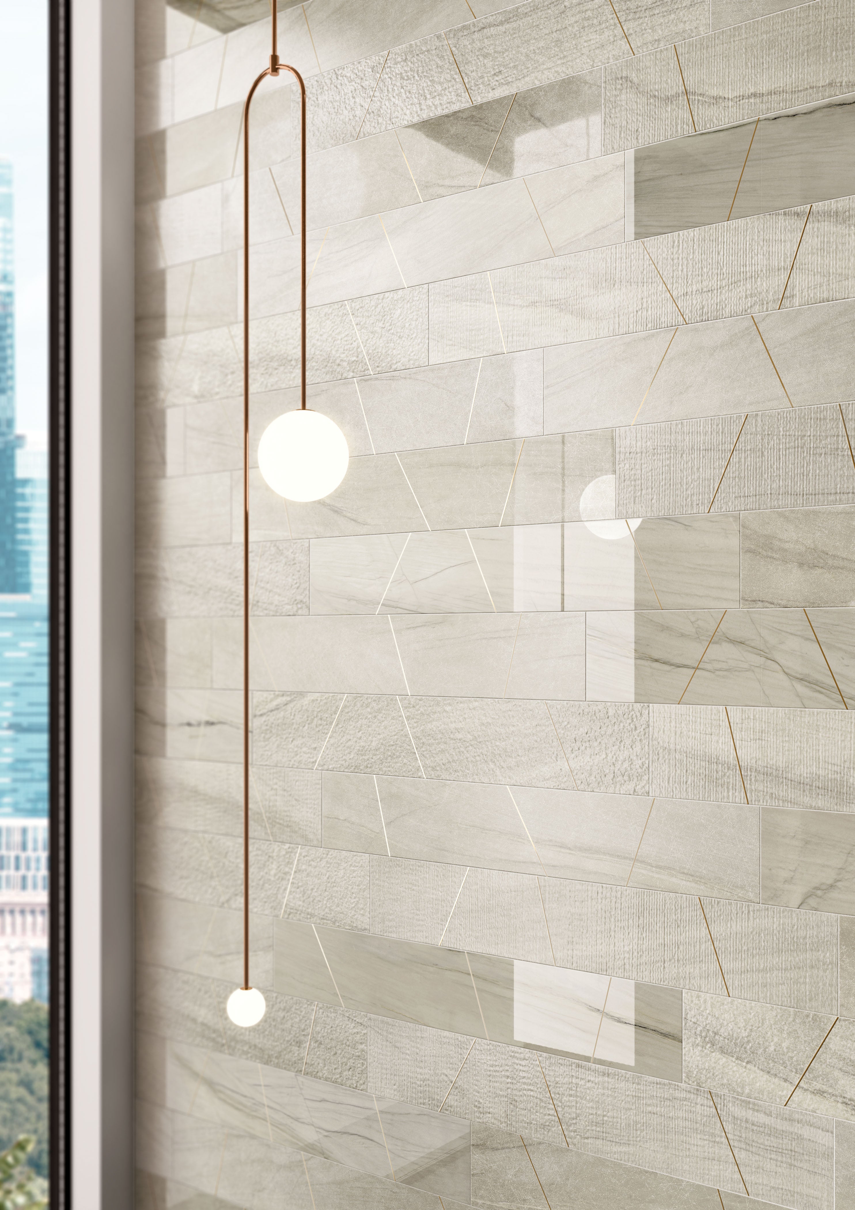 LUX EXPERIENCE - mosaique Esagona Calacatta Mont Blanc