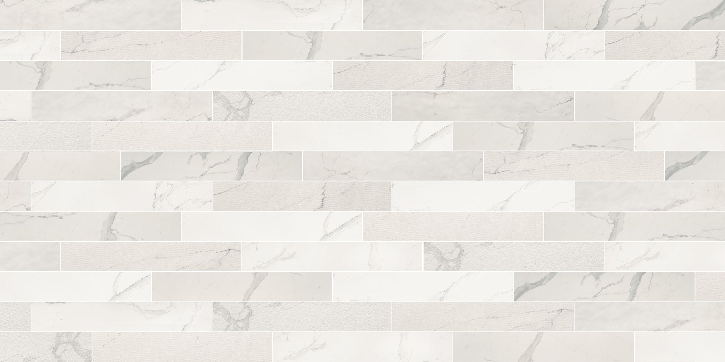 MARBLE EXPERIENCE - Listello Mix Statuario Lux